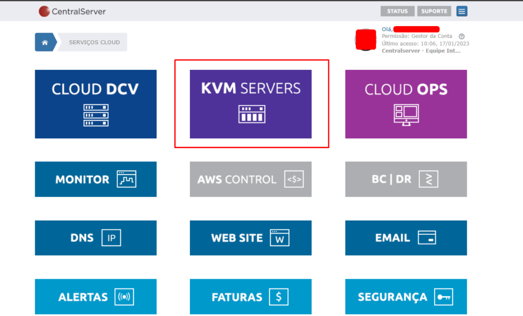 Como criar um servidor KVM? – Central Server